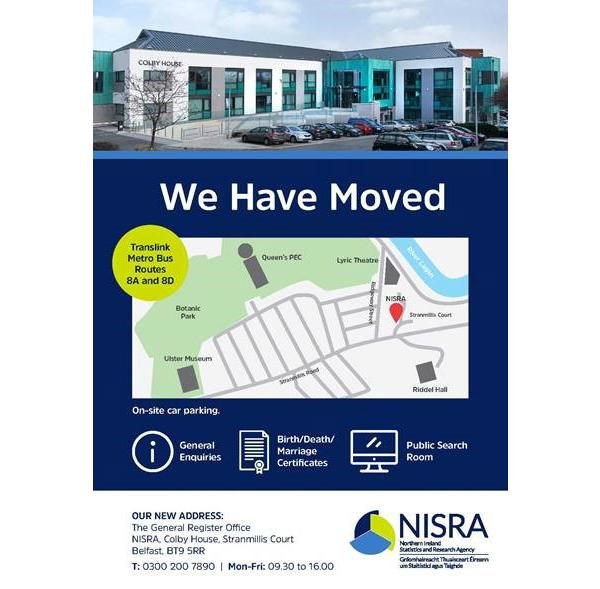 General Register Office moves its public office to Colby House ...